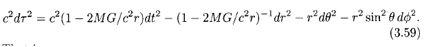 Solved Show that the Schwarzschild line element (3.59) may | Chegg.com
