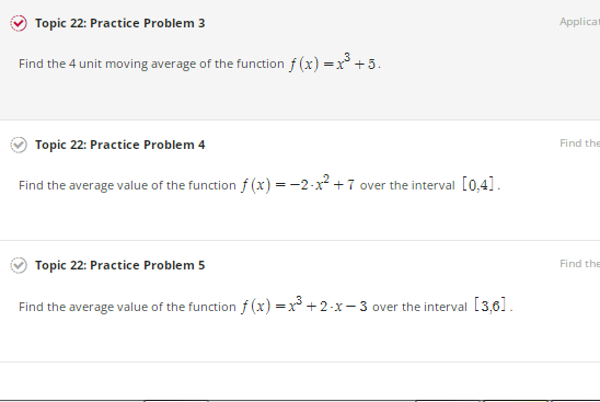 Solved Find the 4 unit moving average of the function | Chegg.com