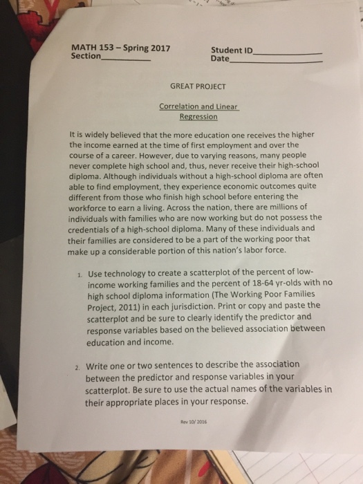 Solved It is widely believed that the more education one | Chegg.com