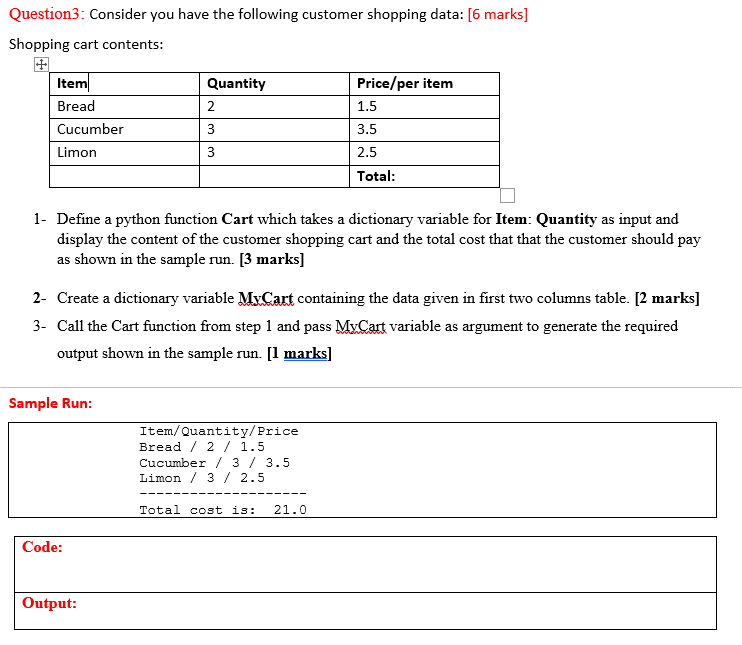 Solved Question3: Consider you have the following customer | Chegg.com