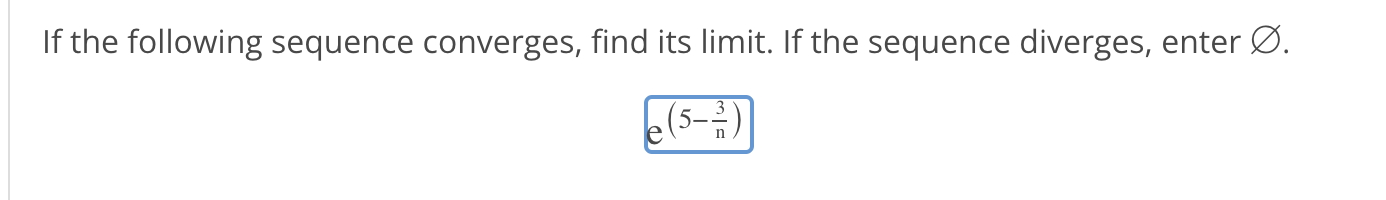 Solved If the following sequence converges, find its limit. | Chegg.com