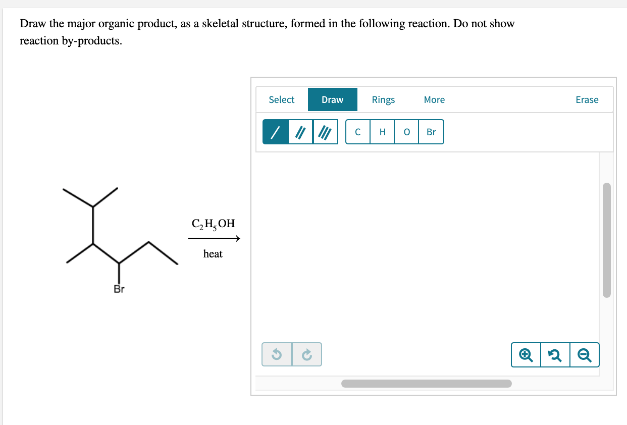 Solved Draw the major organic product formed in the | Chegg.com