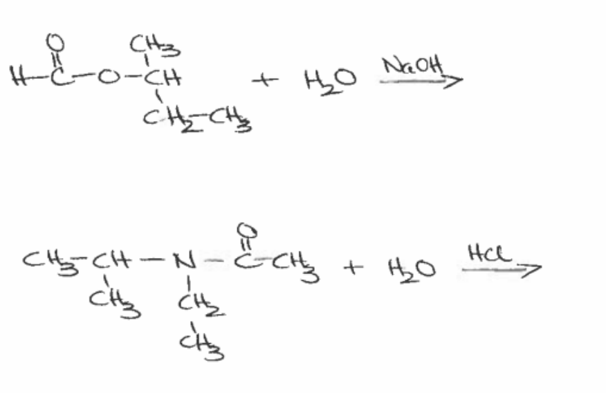 H−C−O−CH3CHCH2−CH3+H2O NaOH3 | Chegg.com