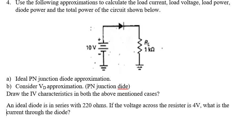 Solved 4. Use the following approximations to calculate the | Chegg.com