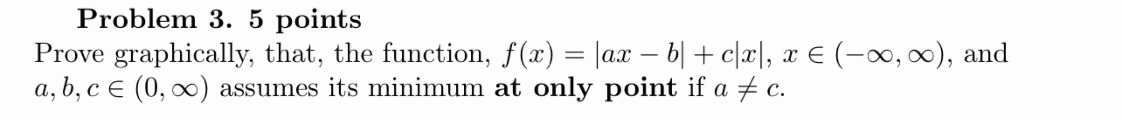 Solved Problem 3. 5 ﻿pointsProve graphically, that, the | Chegg.com