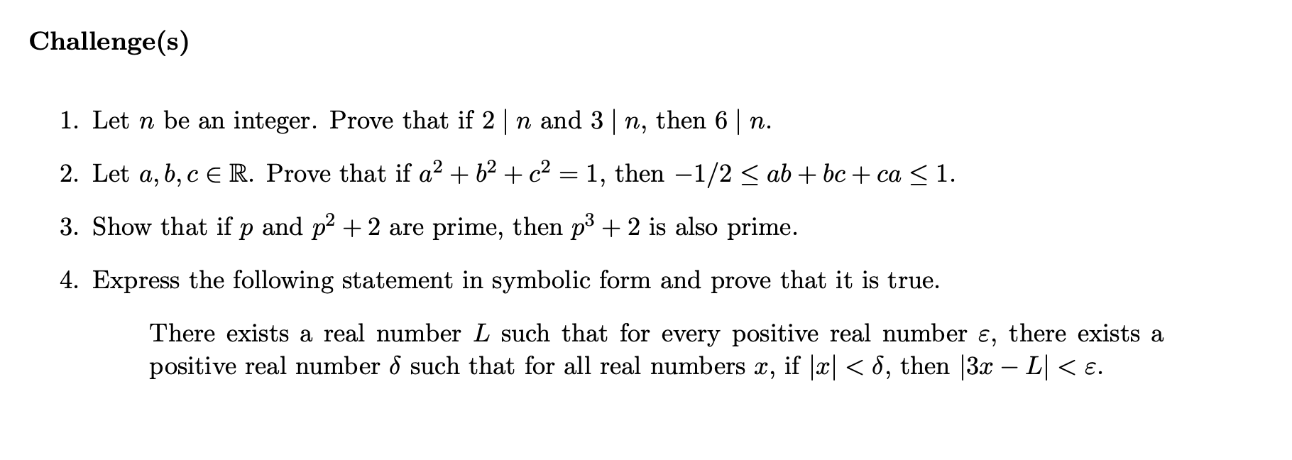 Solved Challenges 1 Let N Be An Integer Prove That If 2