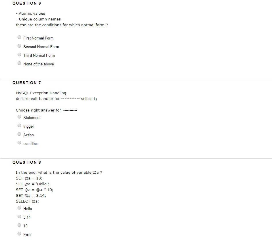Solved QUESTION 6 - Atomic values - Unique column names | Chegg.com