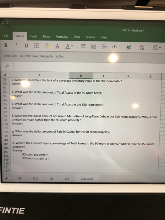 Solved ch04 (1) . Read-only Home Insert Draw Formulas Data | Chegg.com