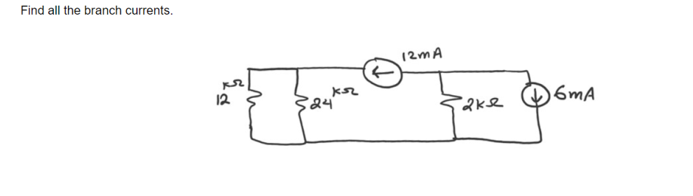 Solved Find all the branch currents. | Chegg.com