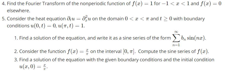 Solved 1.Find the fourier transform of the nonperiodic | Chegg.com