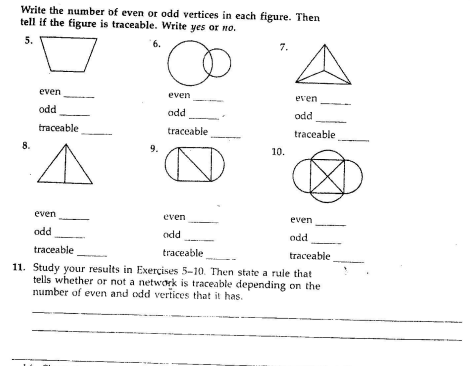 Solved Write the number of even or odd vertices in each | Chegg.com