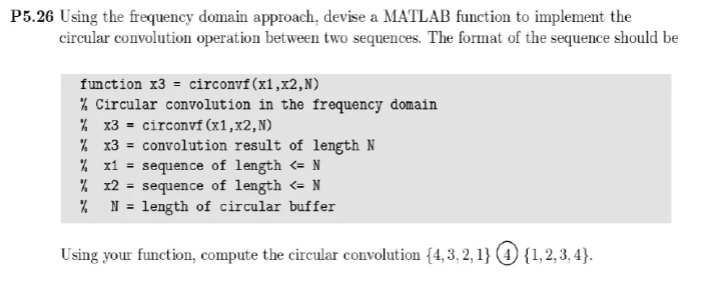 Solved 5.26 Using the frequency domain approach, devise a | Chegg.com