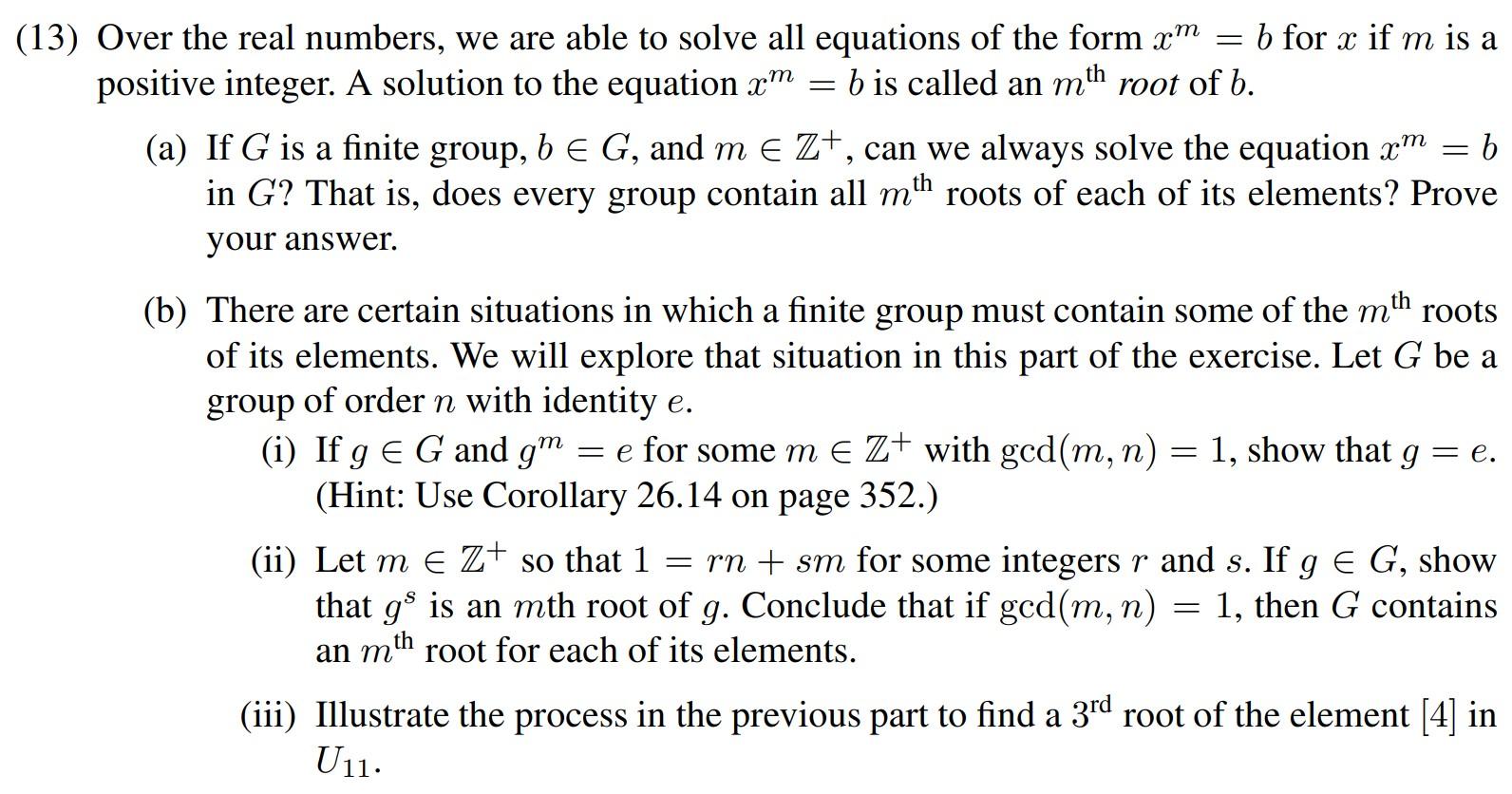 Solved 3) Over the real numbers, we are able to solve all | Chegg.com