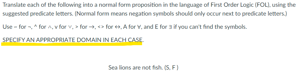 Solved Translate each of the following into a normal form | Chegg.com