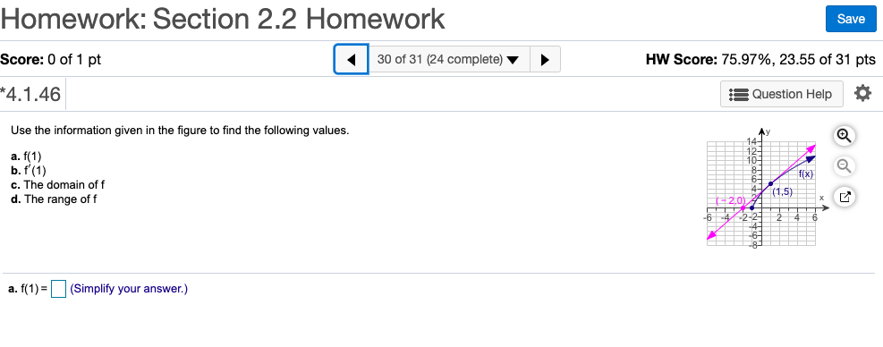 Solved Homework Section 2 2 Homework Save Score 0 Of 1 Pt