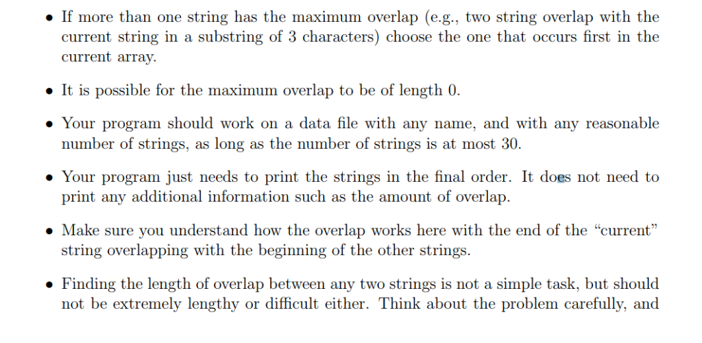 Problem A: String Overlap (30 points) In this problem | Chegg.com