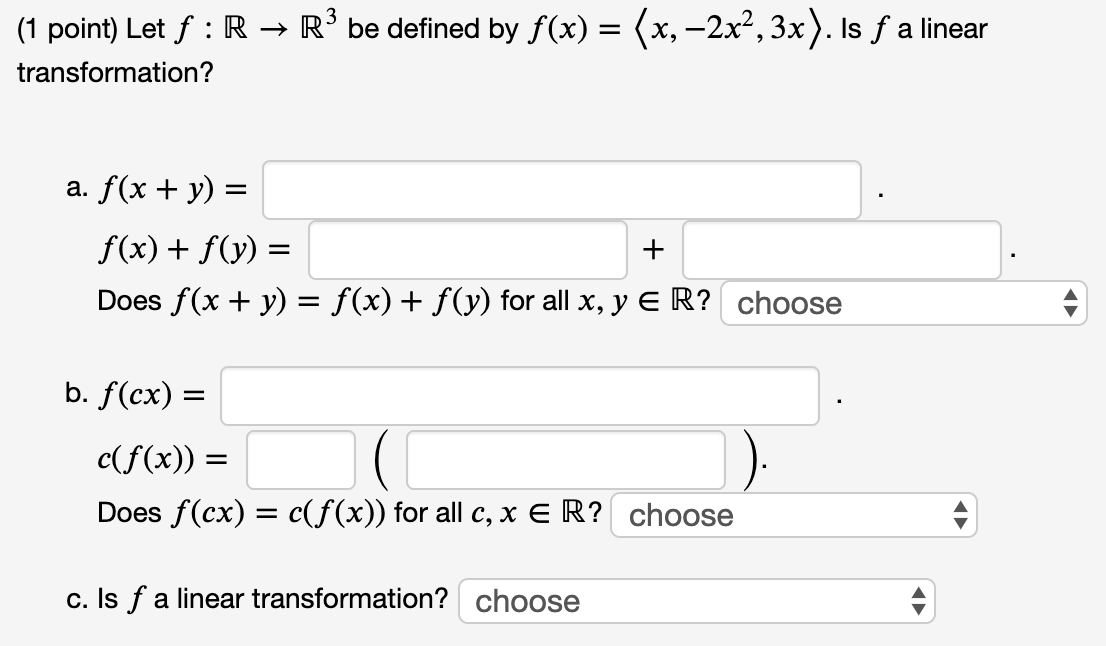 Solved (1 point) Let T: R2 → R2 be the linear transformation | Chegg.com