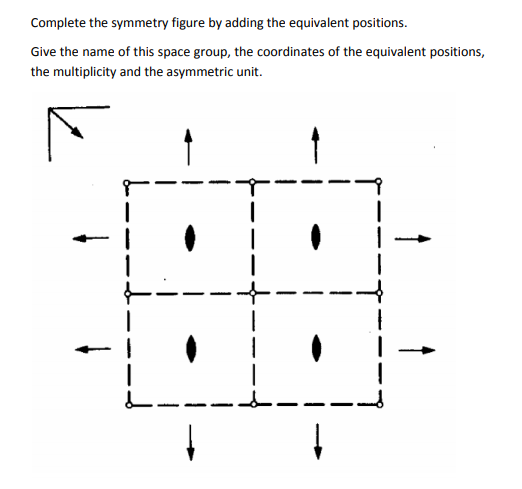 Complete the symmetry figure by adding the equivalent | Chegg.com