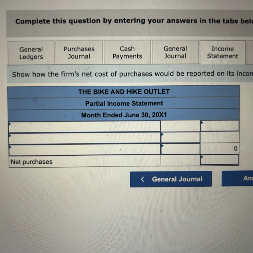 Solved The Bike and Hike Outlet is a retail store. | Chegg.com