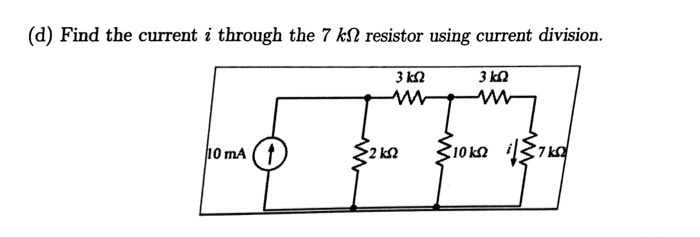 Solved 3. Voltage and Current Divideir (a) Use voltage | Chegg.com
