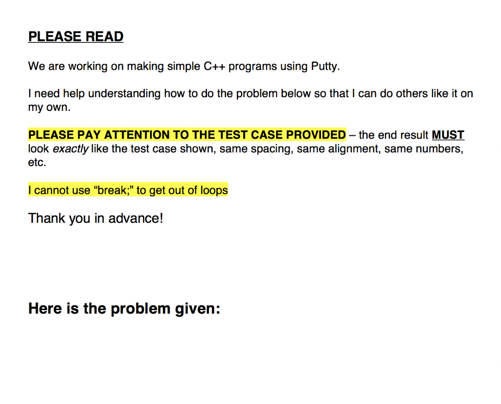Solved PLEASE READ We are working on making simple C++ | Chegg.com