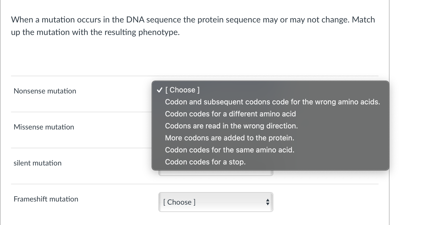 Solved When a mutation occurs in the DNA sequence the | Chegg.com