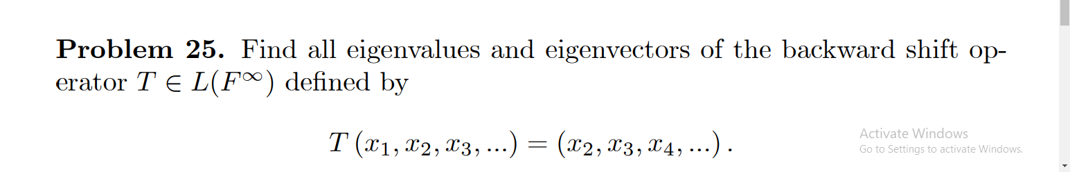 Solved Problem 25. Find all eigenvalues and eigenvectors of | Chegg.com
