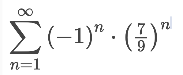 Solved (-1)". (7.)" n=1 | Chegg.com