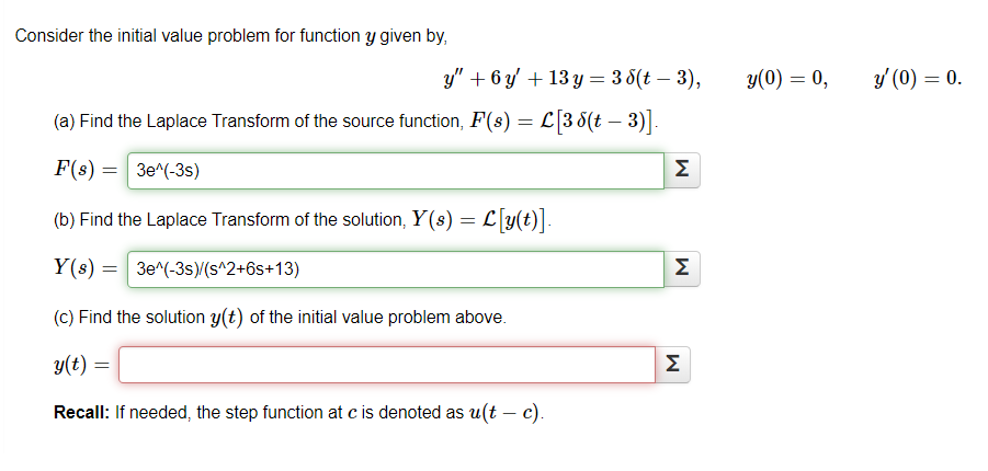 Solved Consider the initial value problem for function y | Chegg.com