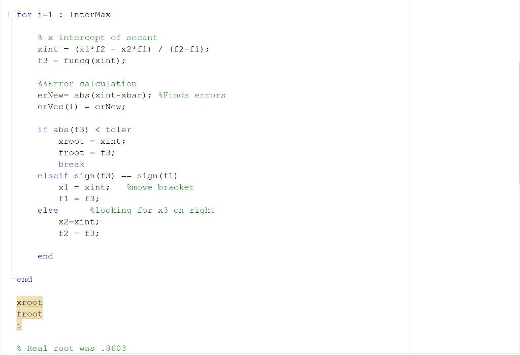 Solved In Homework 2 We Used The Bisection False Position