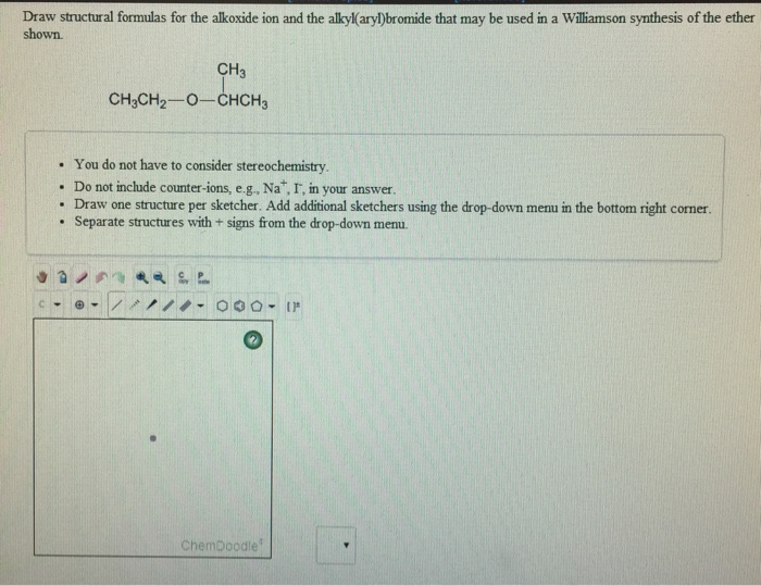 Solved Draw structural formulas for the alkoxide ion and the | Chegg.com