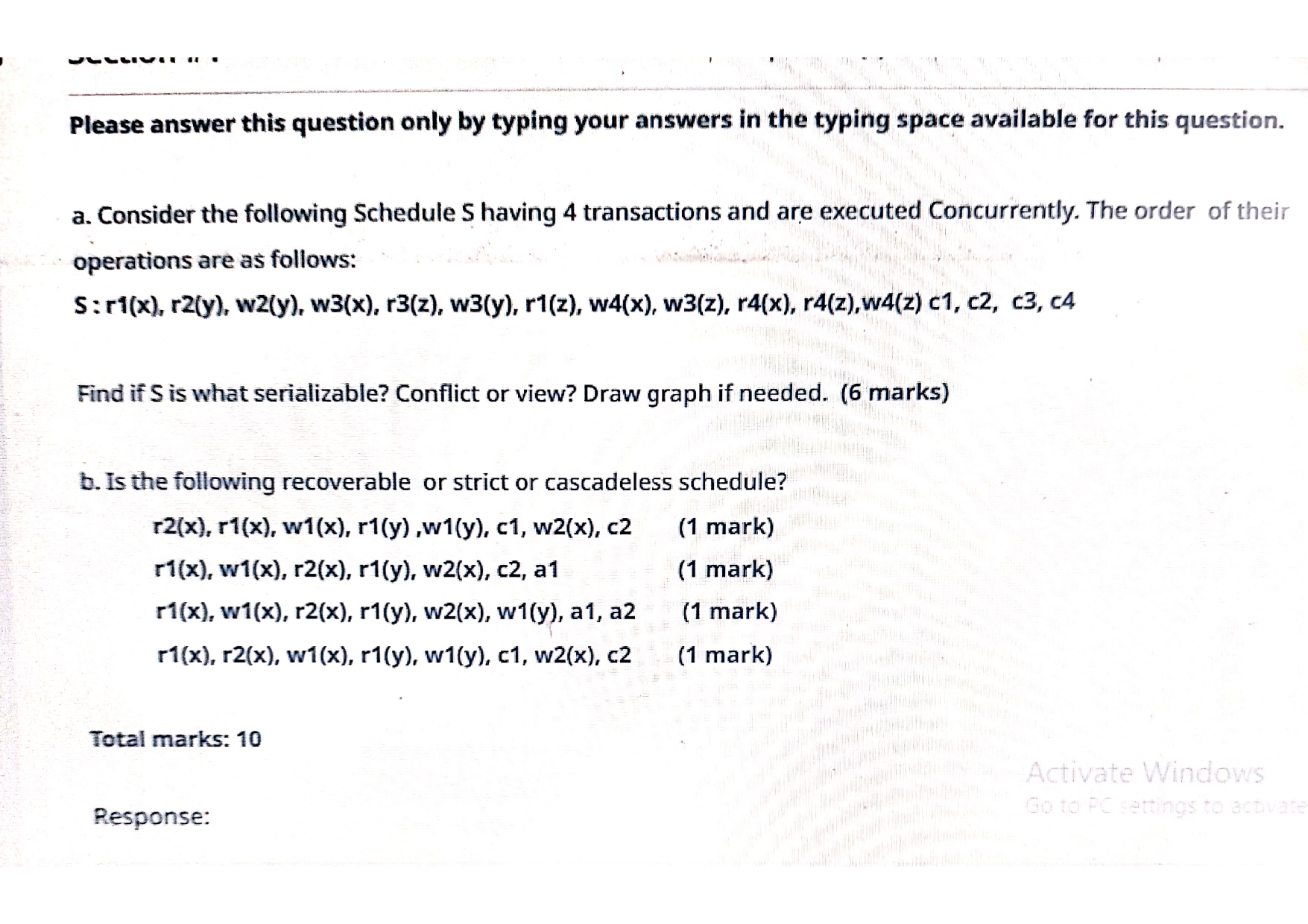 Solved Please answer this question only by typing your | Chegg.com