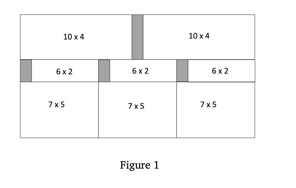 Given a large W × L rectangle, we want to cut it into | Chegg.com