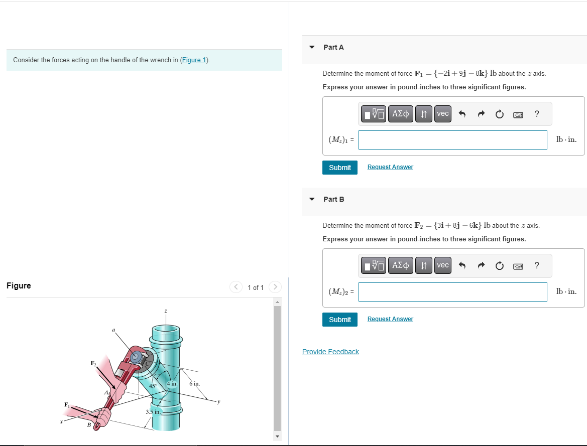 Solved Consider the forces acting on the handle of the | Chegg.com