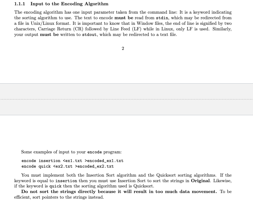 Solved Given a normal text file (redirected from stdin), for | Chegg.com