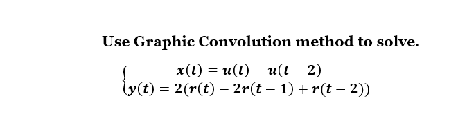 Solved Use Graphic Convolution method to solve. | Chegg.com