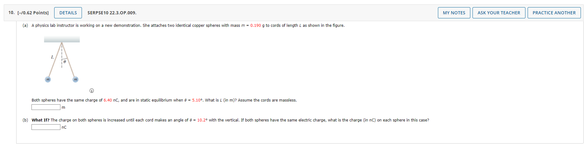 Solved (a) A physics lab instructor is working on a new | Chegg.com