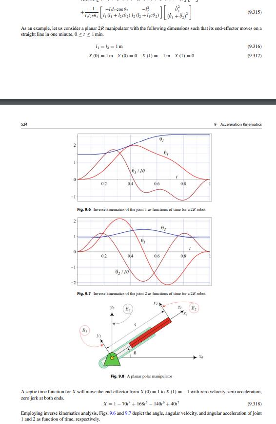 Solved Q2 Consider a planar 2R manipulator with the | Chegg.com