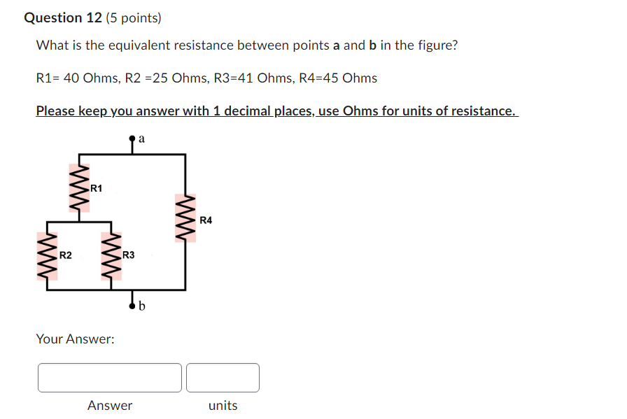 [Solved]: What is the equivalent resistance between points