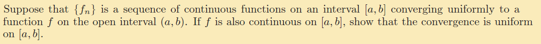 Solved Suppose that {fn} is a sequence of continuous | Chegg.com