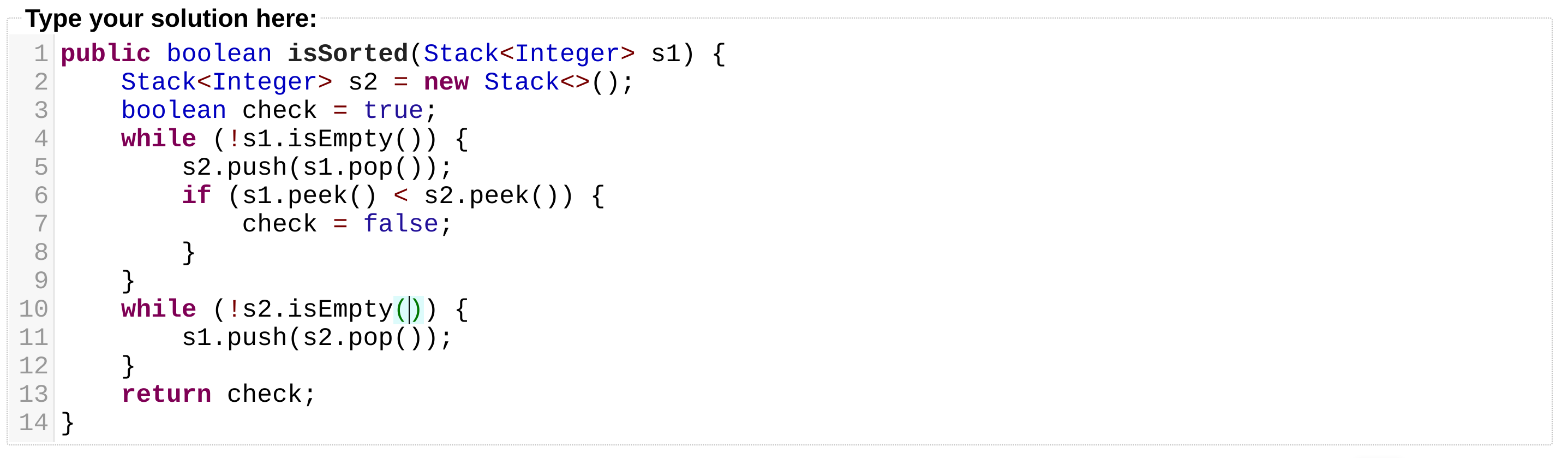 Solved Type your solution here: You passed 1 of 9 tests. | Chegg.com