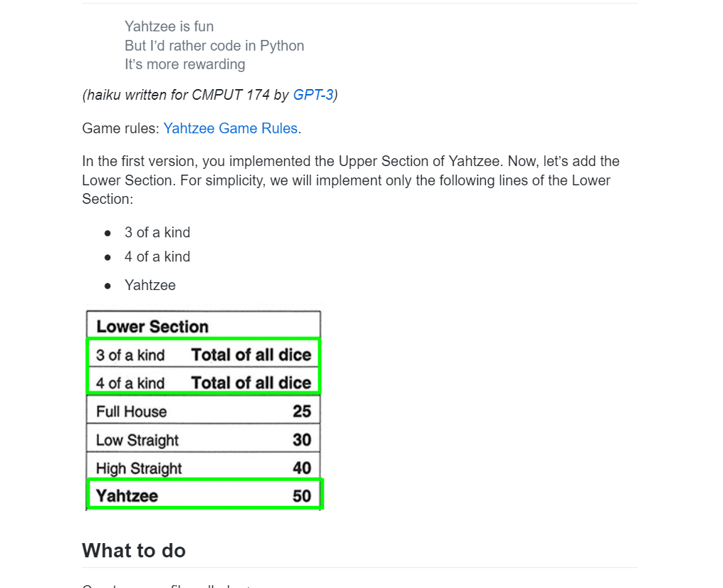 Solved Yahtzee Is Fun But Ld Rather Code In Python Its 