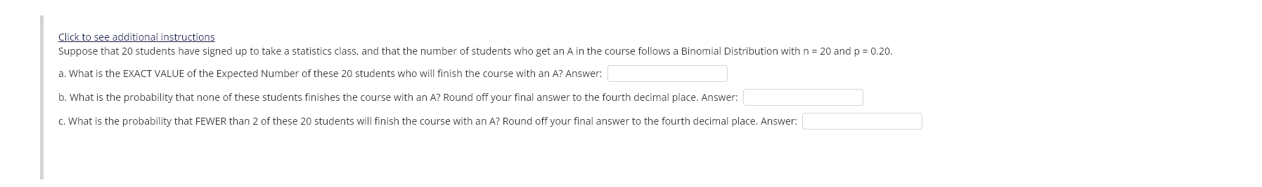 Solved Click to see additional instructions Suppose that 20 | Chegg.com
