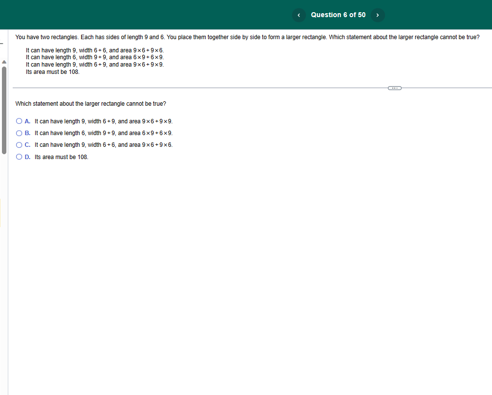 Solved You have two rectangles. Each has sides of length 9 | Chegg.com