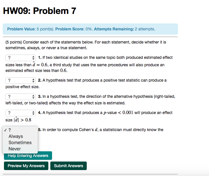 Solved Hw09 Problem 7 Problem Value 5 Points Problem