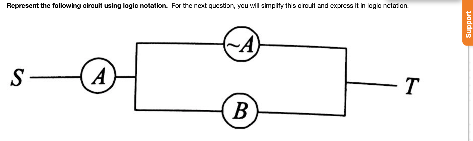 Solved Represent the following circuit using logic notation. | Chegg.com