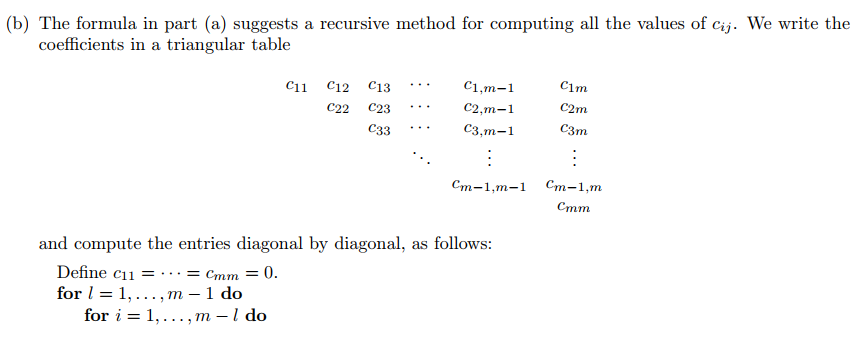Consider a product of m matrices A1 A2 ... Am (1) | Chegg.com