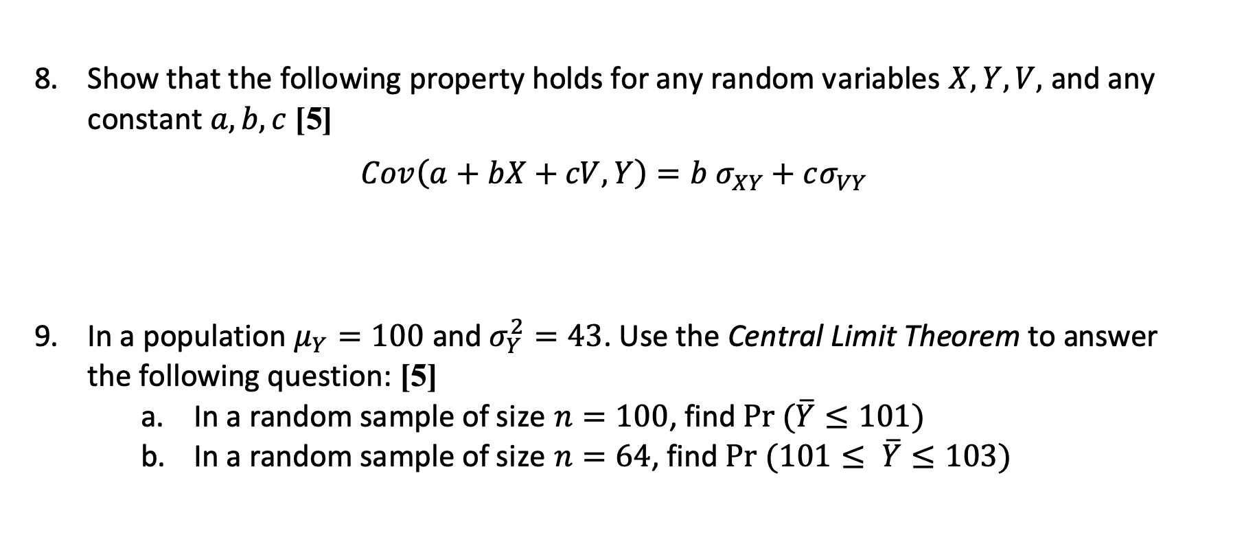 Solved Show that the following property holds for any random | Chegg.com