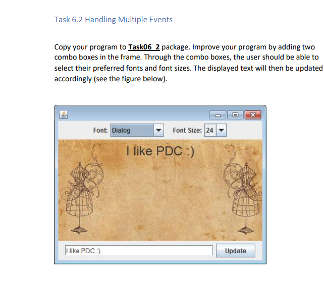 Solved Tutorial 6 Task 6.1 Simple GUI Development In this | Chegg.com