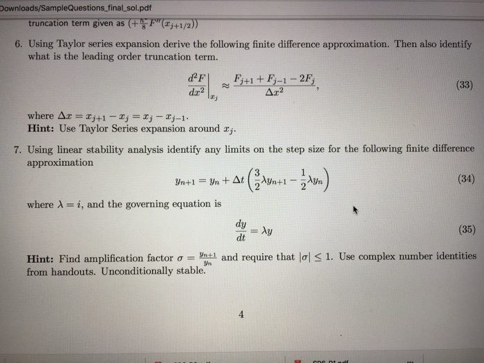 Solved Downloads/SampleQuestions final sol.pdf truncation | Chegg.com